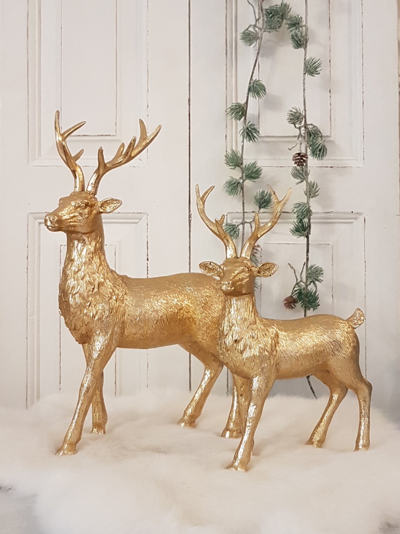 Hirsch Gold Deko