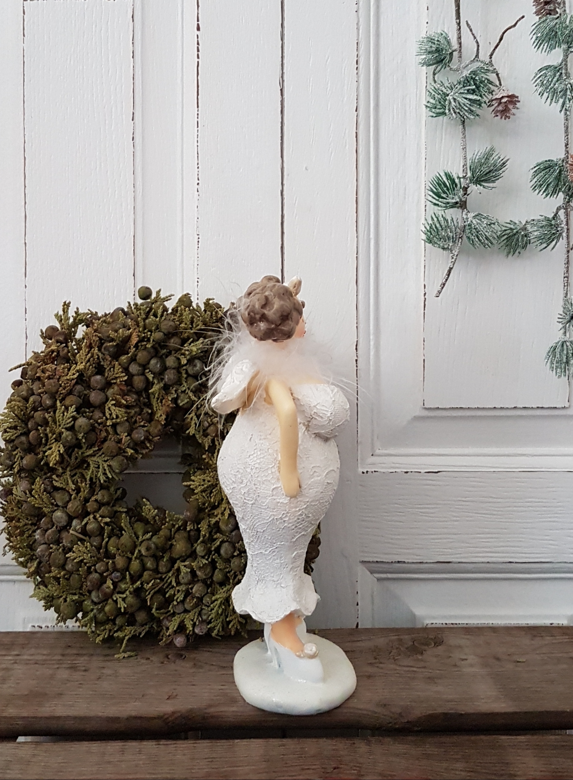Deko-Engel „Dicke Dame“ – Höhe 20 cm – Dekodreams Wolf